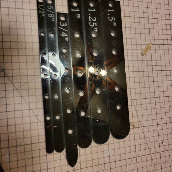 Acrylic Strap Templates - Multiple Sizes - Collar Template - Belt ...