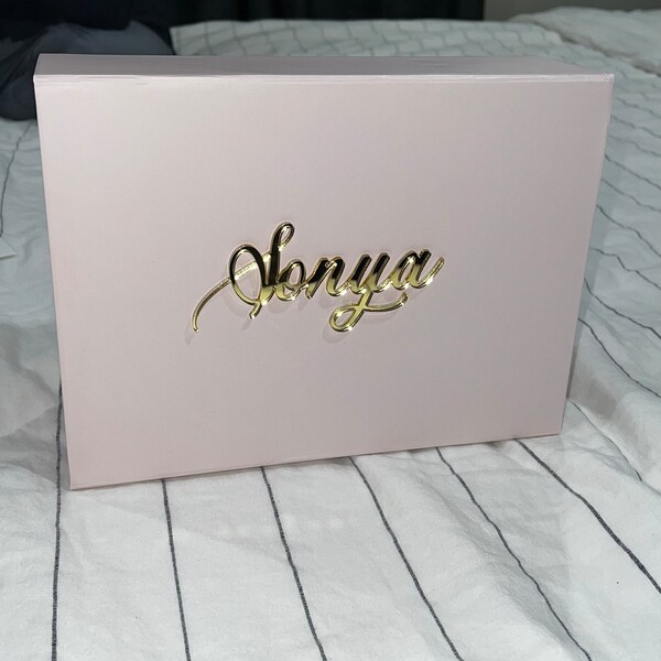 Luxury Personalized Gift Box | Keepsake Box | Wedding Party Gift ...