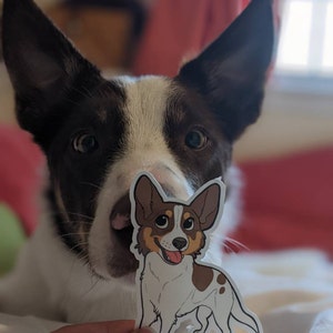 Boxer Dog Sticker Chibi Puppy Dog Vinyl Hand Drawn | Etsy