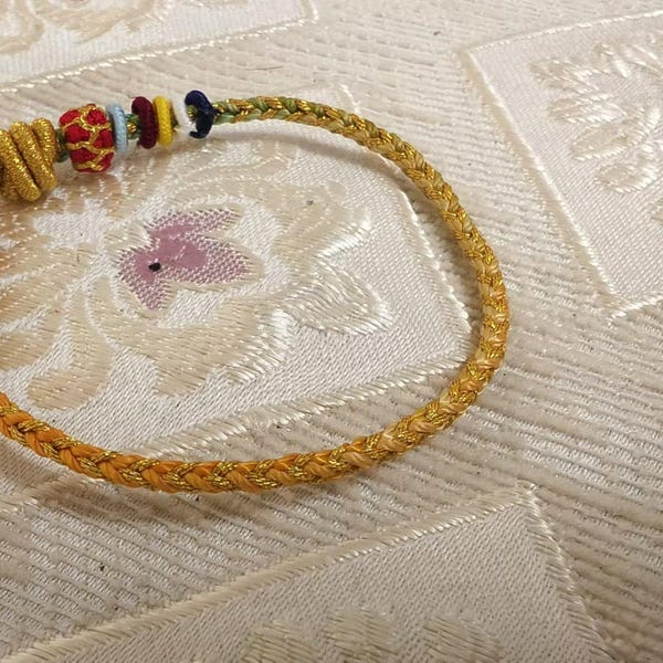 Chinese Jingshan Dragon Rope Woven Hand Rope - With 5 Dragon Blessings ...