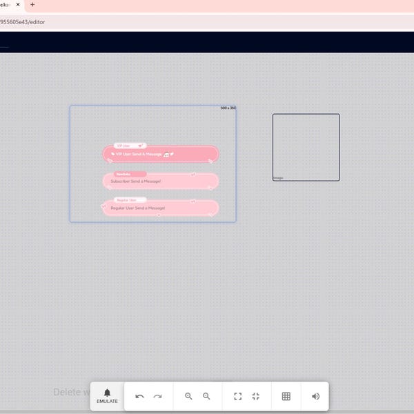 PINK Chat Widget Twitch & Youtube - Etsy