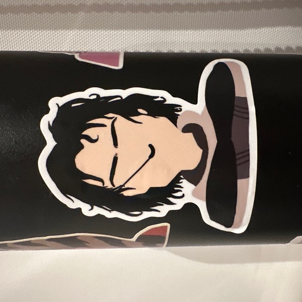 Reading Rat Bookworm Book Lover Sticker Fantasy ACOTAR TOG Crescent ...