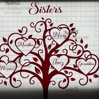 Family Tree 5 Members Svg, Family Tree Oval Frame Svg/png.dxf File ...