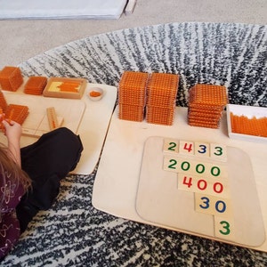 Math Place Value Worksheet / Montessori Math Worksheet / Large - Etsy