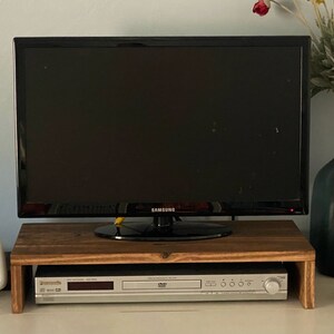 Modern Rustic Computer Monitor Riser Stand Office Accessory | Etsy