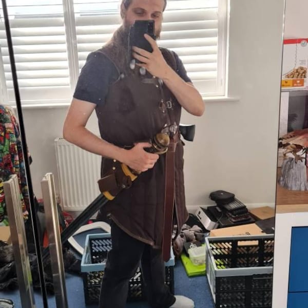 Witcher Larp Padded Doublet Gambeson Cotton Fabric Clothing Medieval ...