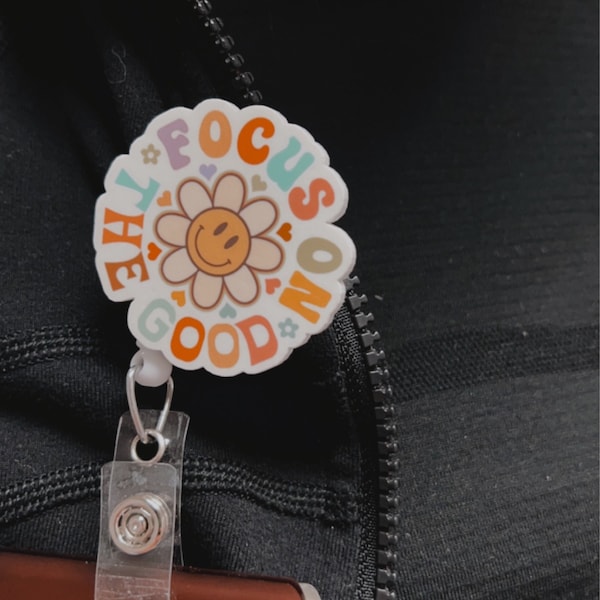 Focus on the Good Badge Reel, Mental Health Nurse Badge Holder ...