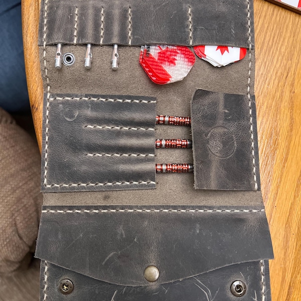 Personalized Handmade Leather Dart Case, Dart Player Gift - Etsy