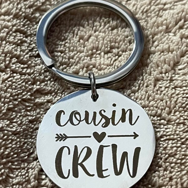Cousin Gift, Cousin Crew Keychain, Cousin Jewelry, Cousin Birthday ...
