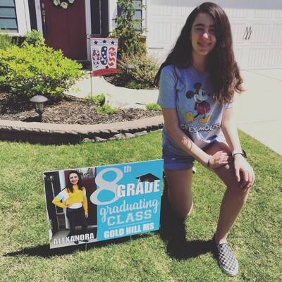 8th Grade Graduation Photo Yard Sign Wire Stake Incl, Senior 2023 ...