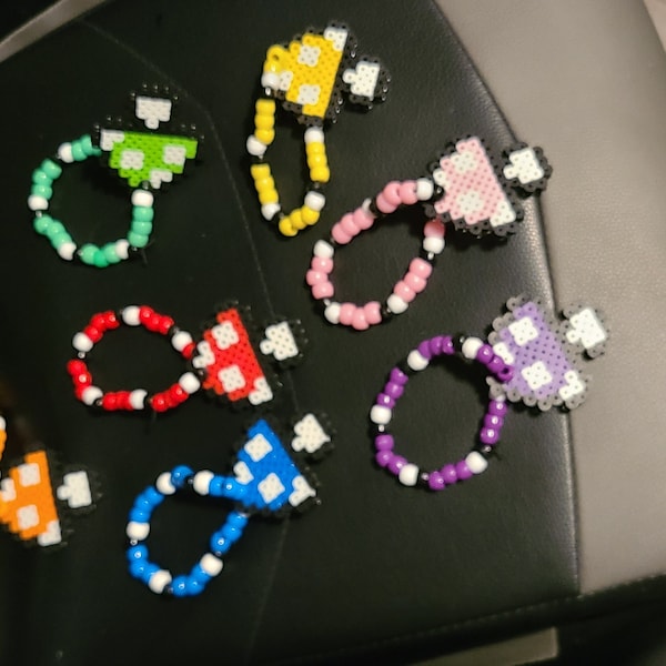 Toad, Toadette, Yoshi Perler Beads for Raves, Music Festivals - Etsy