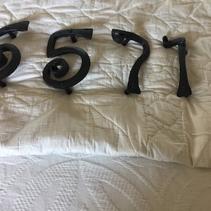 Hand Forged 4 Inch House Numbers - Etsy