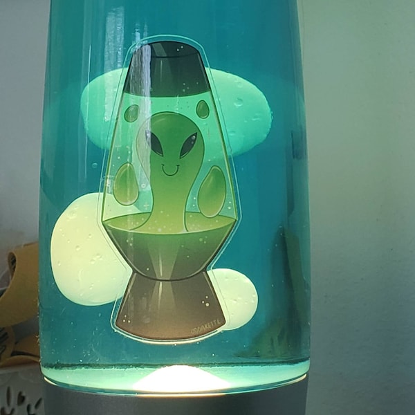 Alien Lava Lamp Stickers: Series 1 Transparent Waterproof Art - Etsy