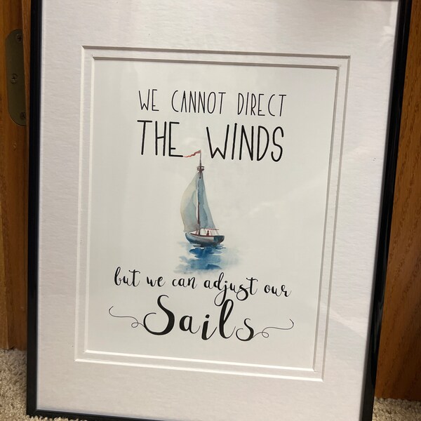 We Cannot Direct the Wind, but We Can Adjust Our Sails - Inspirational ...