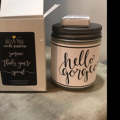 Hello Gorgeous Soy Candle Gift Best Friend Gift Gift for Her ...