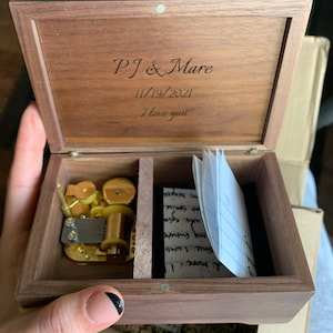 Wooden Music Box Fly Me to the Moon and Back Wooden Storage | Etsy