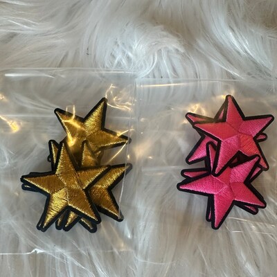 5pc/set 3 Star Patch Red Star Patch Iron on Patch - Etsy