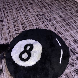 8 BALL RUG Billiards Rug Bedroom Aesthetic Rugs Minimalist - Etsy Australia