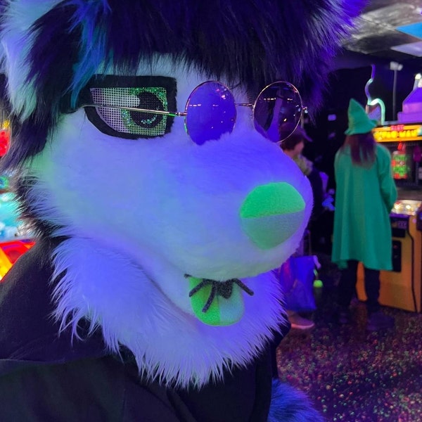 LED Costume / Fursuit Eyes power Options Custom 1.5 2 Acrylic 3-D ...