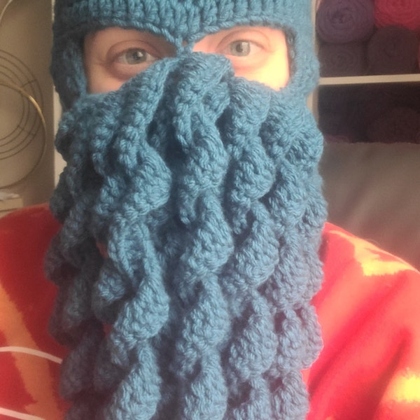 Crochet Pattern - Cthulhu Ski Mask - PDF File Only - Etsy