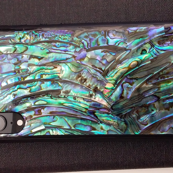 Abalone Shell Phone Case Iridescent Cover for iPhone 16 15 14 13 12 11 Pro Max /16pro/16promax ...