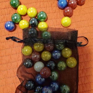 50 Mixed Target Marbles 5/8 16mm Diameter - Etsy