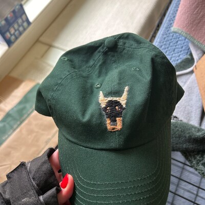 Evergreen Trees With Minimal Design on Hand Embroidered Beanie Hat ...