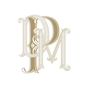 Made-to-order, 2-letter Monogram A Digital Monogram Assembled From Our ...