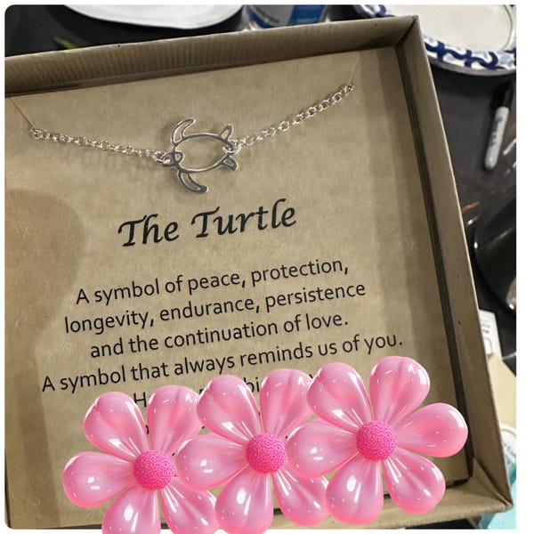 Sterling Silver Sea Turtle Family Tree Bracelet With Sentiment Card ...