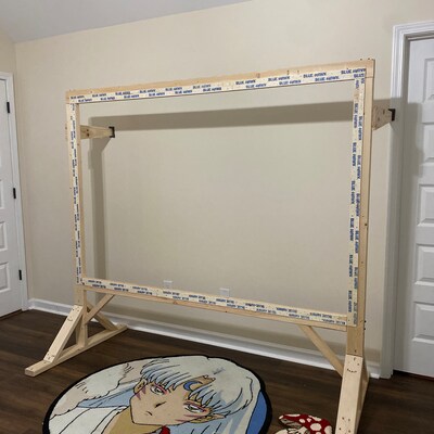 Wooden Free Standing Frame for Rug Tufting Pine Strong and Stable With ...