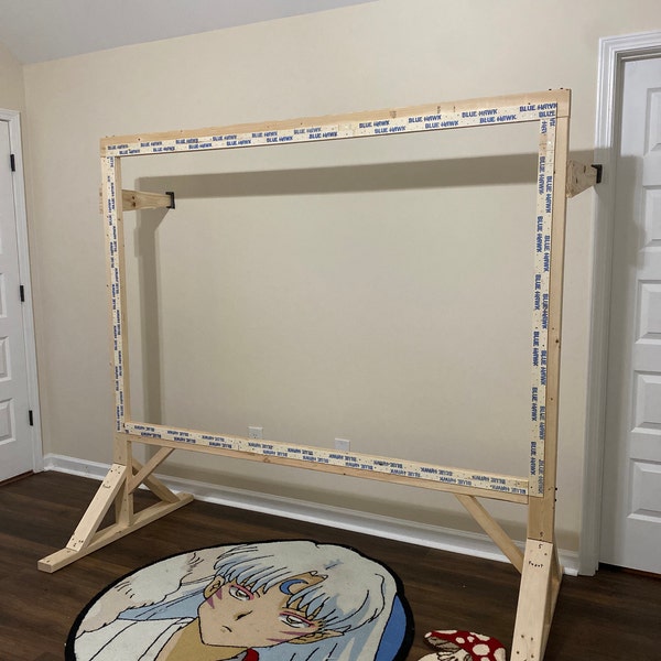 Wooden Free-standing Frame for Rug Tufting Pine Strong and Stable, Two ...