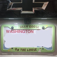 Silly Goose on the Loose White License Plate Frame - Etsy Canada