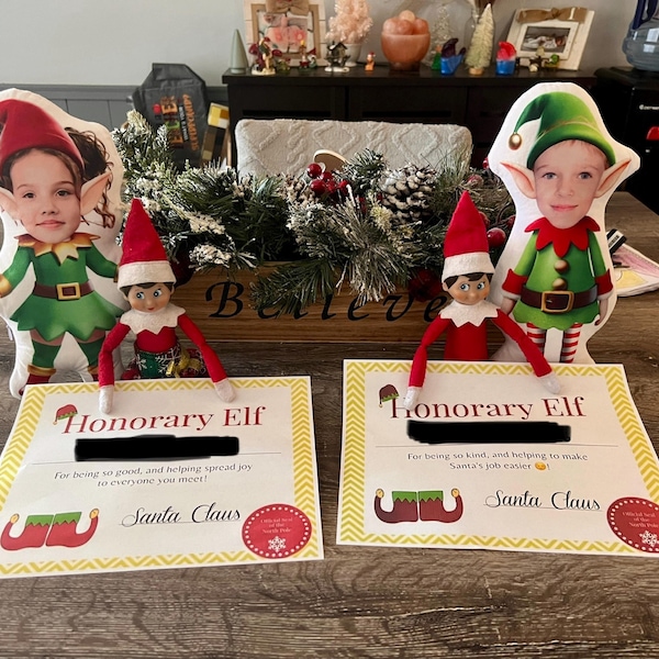 Custom Elf Doll Face Pillow, Personalize Photo Pillow, Girl Christmas ...