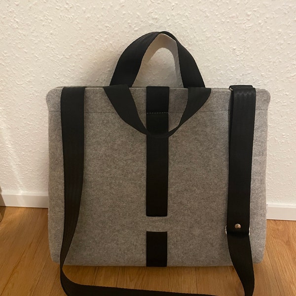 FELT LAPTOP SLEEVE Yellow Zipper Gray Felt MacBook Cover Corner Zipper ...