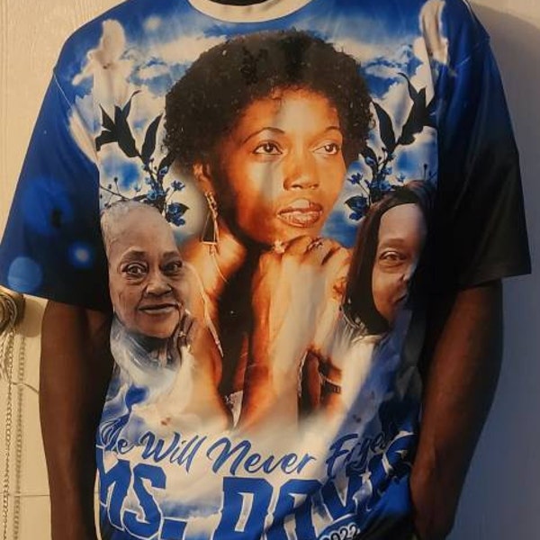 Custom/personalized 3D Memorial/rip in Loving Memory, Remembrance Shirt ...