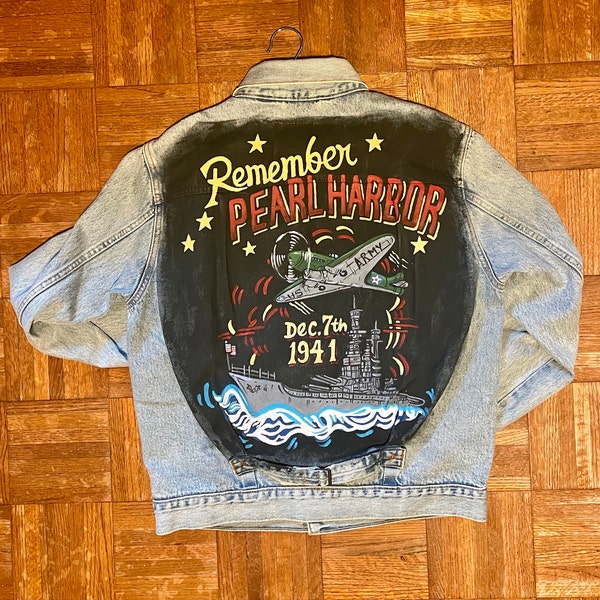 Custom Hand Painted Men’s Jean Jacket, Vintage Comic Book, Custom Jean ...