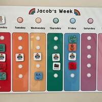 Childrens Weekly Planner, Visual Timetable for Kids, Daily Routine ...