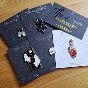 La Luna Enamel Pin, Tarot Card Enamel Pin, the Moon Pin, Celestial Pin ...