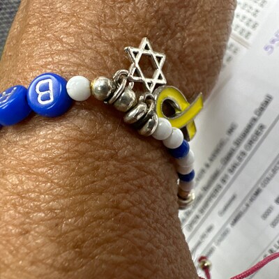 Hope for Homecoming: Israeli Flag Keychain With Yellow Ribbon Charm ...
