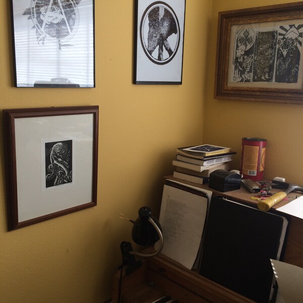 Forestcore/goblincore Linocut Print Combo Pack, "the Nomad", "the ...