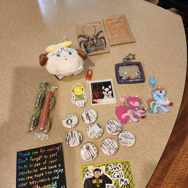 My Little Pony - Cupcakes Creepypasta Rainbow Keychain - Etsy