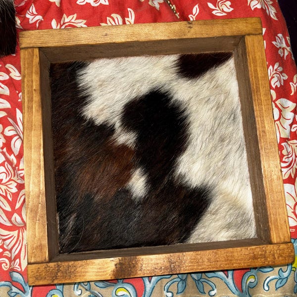 Cowhide Branding Frame, Cowhide Wood Sign, Family Heirloom, Unity ...