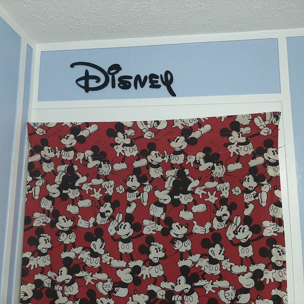 BIG 17in Disney Style Logo Wall Sign (3d Printed, Wall Decor, Wall Art ...