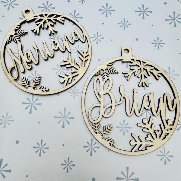 Custom CHRISTMAS Tree Baubles Christmas Tree Decor Personalized ...