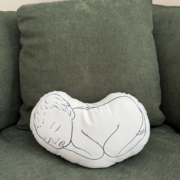 Customized Life-size Newborn Baby Pillow Birth Gift Keepsake - Etsy