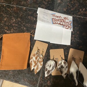 Western Cow Ear Tag Earrings Gifts for Her Birthday Gifts | Etsy