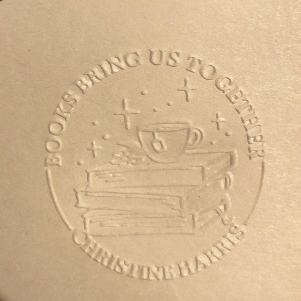 Custom Book Embosser, Wedding Embosser, Custom Embosser, Initials ...