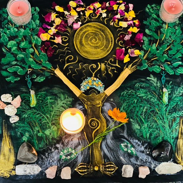 Freya Altar Cloth the Goddess of Love Norse Altar Tarot Cloth Freya ...