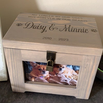 Personalized Pet Memory Box / Urn With Name and Quote or Poem - Etsy