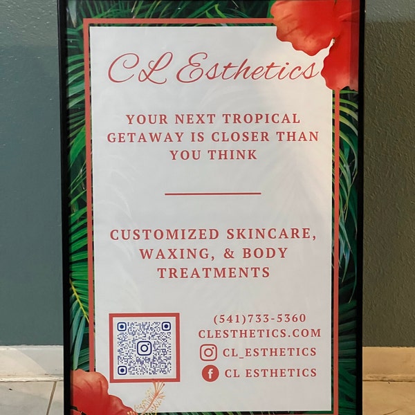 A-frame Business Sign, Business Menu, Happy Hour, Welcome Sign, Studio ...